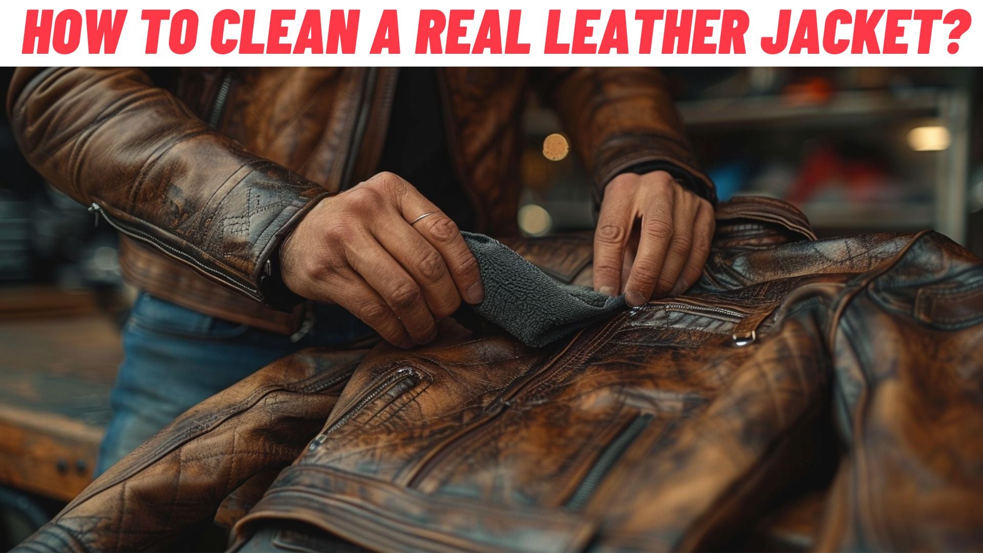How to clean leather jacket without any damage? – Amrika Leather