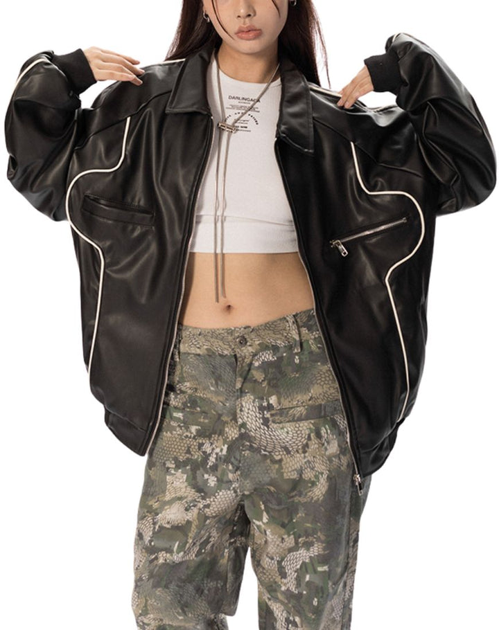 Women's Oversized Leather Jackets 2025 | Shop Now – Amrika Leather